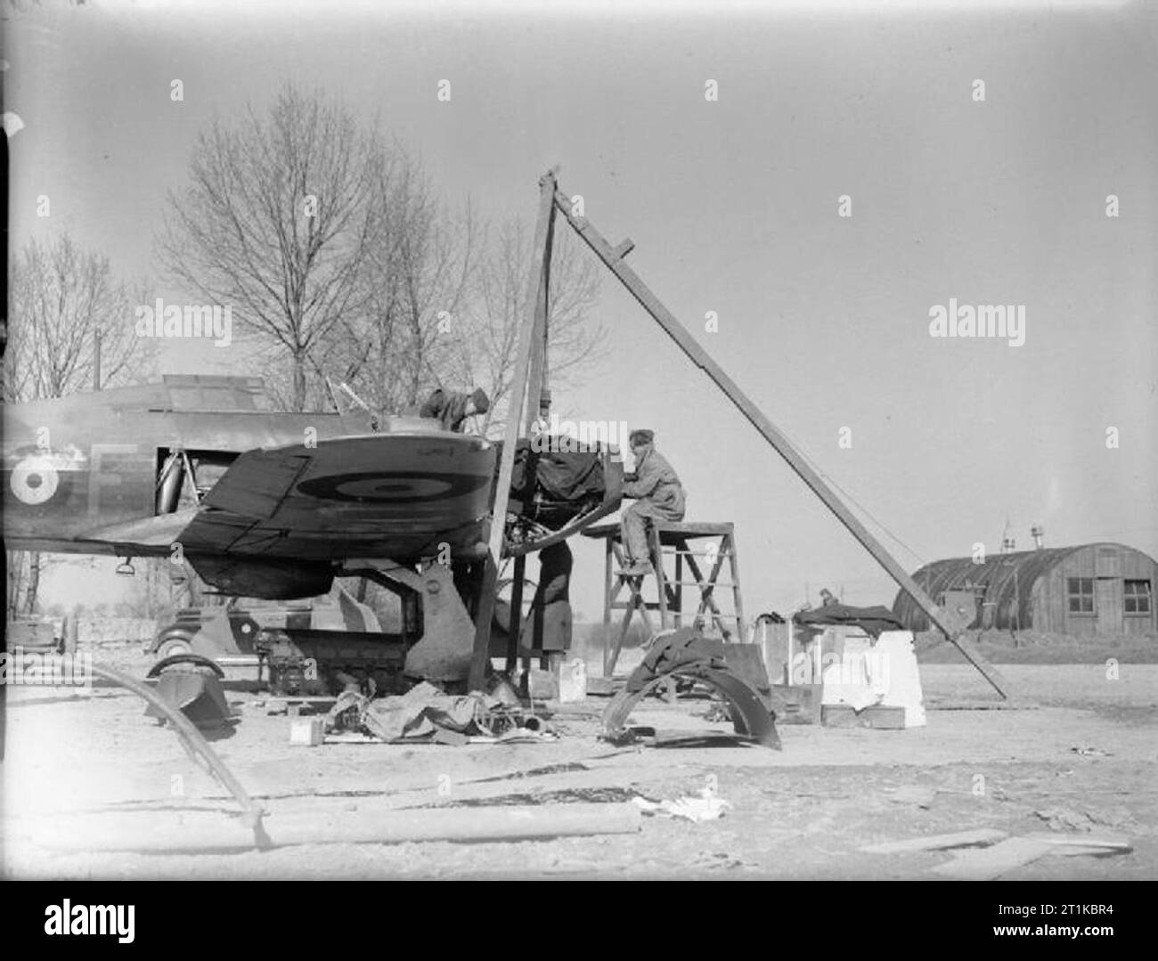 Royal Air Force- France 1939-1940. A replacement Rolls Royce Merlin ...