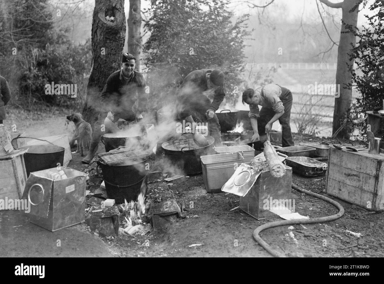 Royal Air Force- France, 1939-1940 Field Cooks prepare a Christmas ...