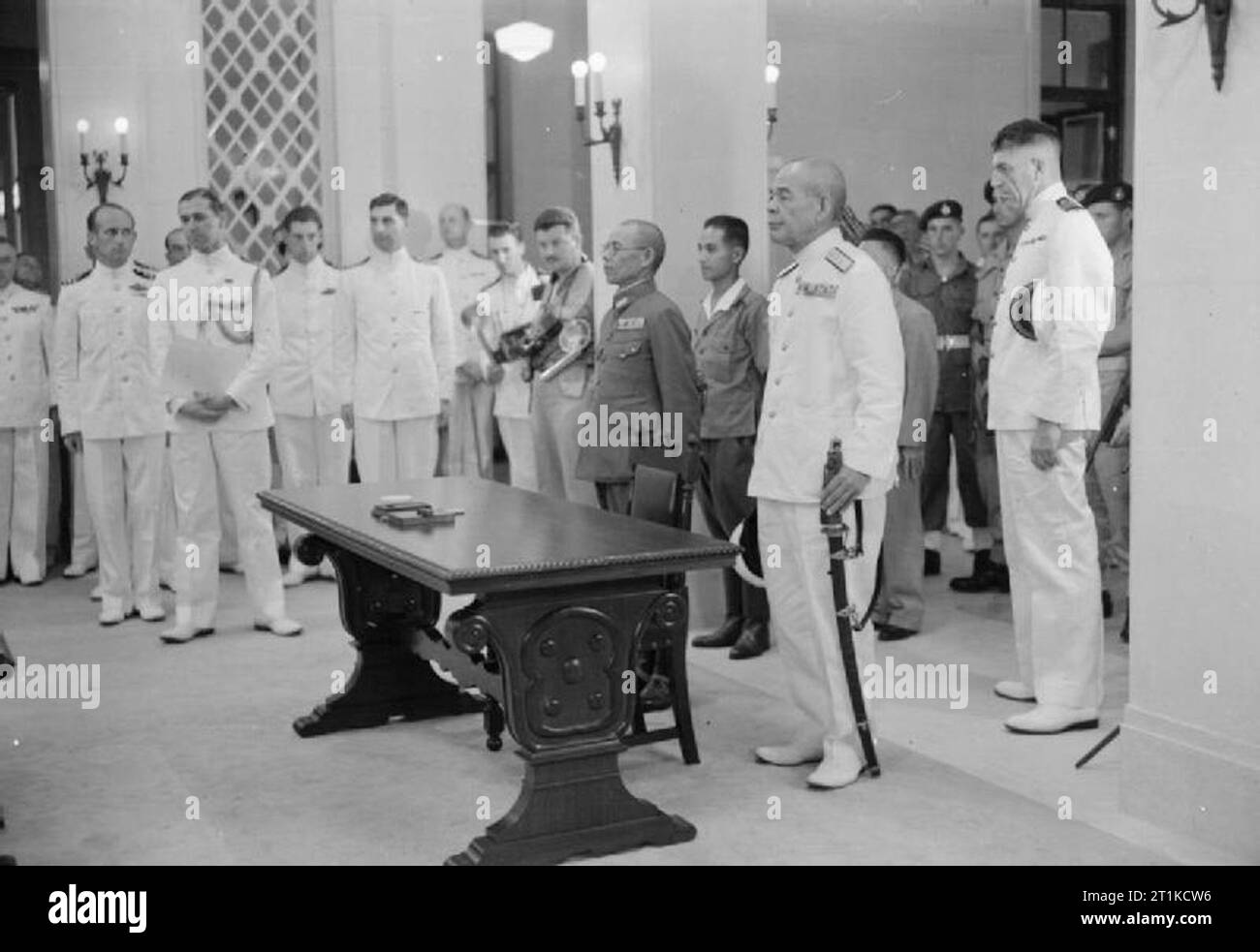 Signing of the Japanese Surrender at Hong Kong, 1945 Japanese ...