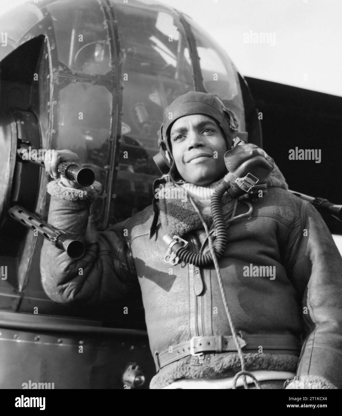 Sergeant Lincoln Orville Lynch DFM, a West Indian air gunner serving ...