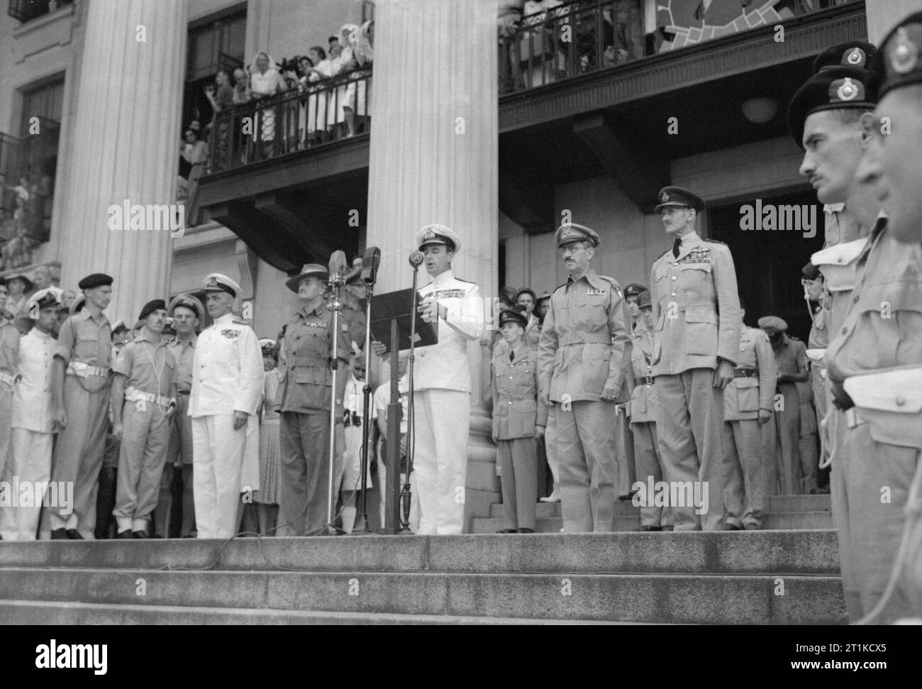 Signing of the Japanese Surrender at Singapore, 1945 Admiral Lord Louis ...