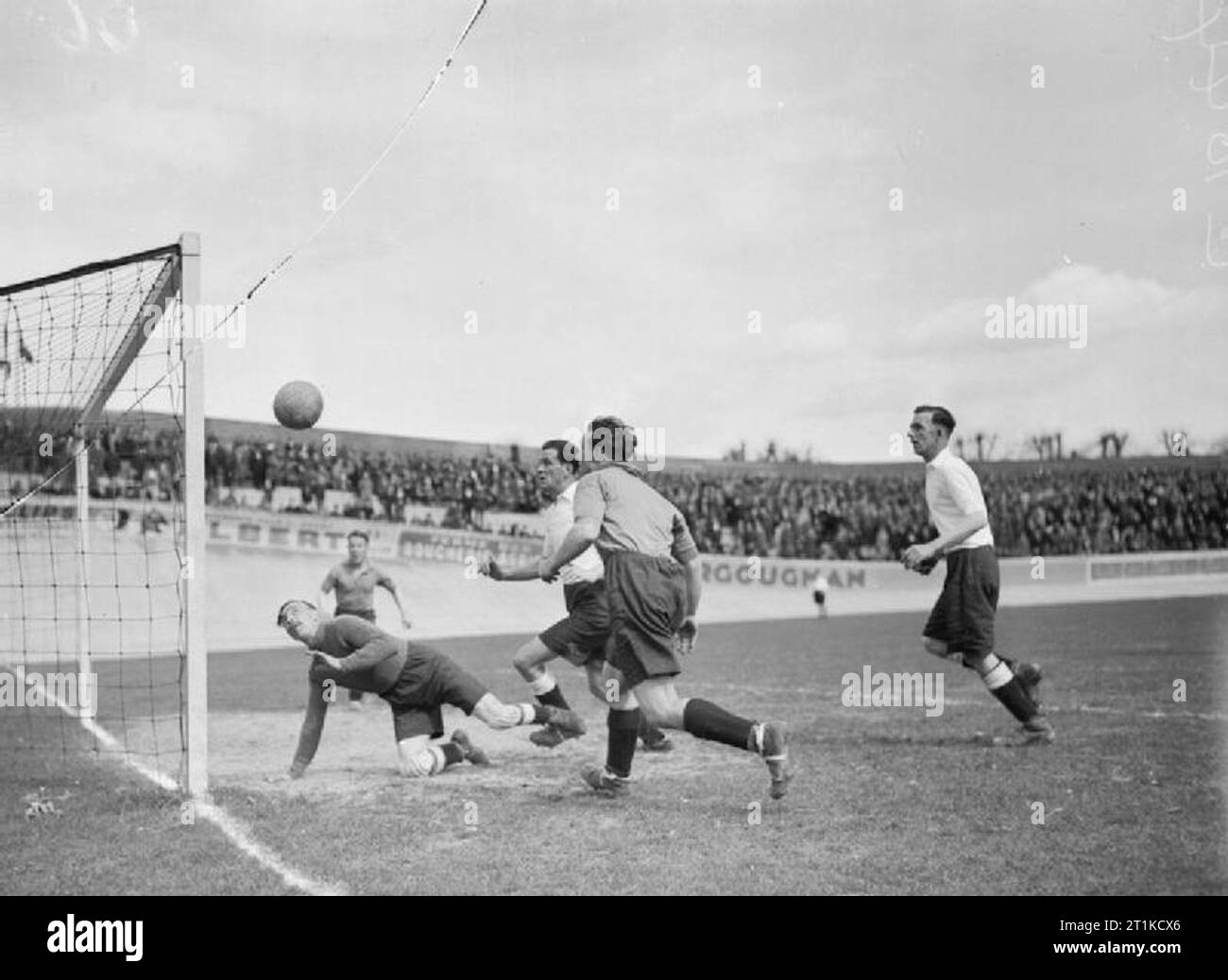 First world war football match Black and White Stock Photos & Images ...