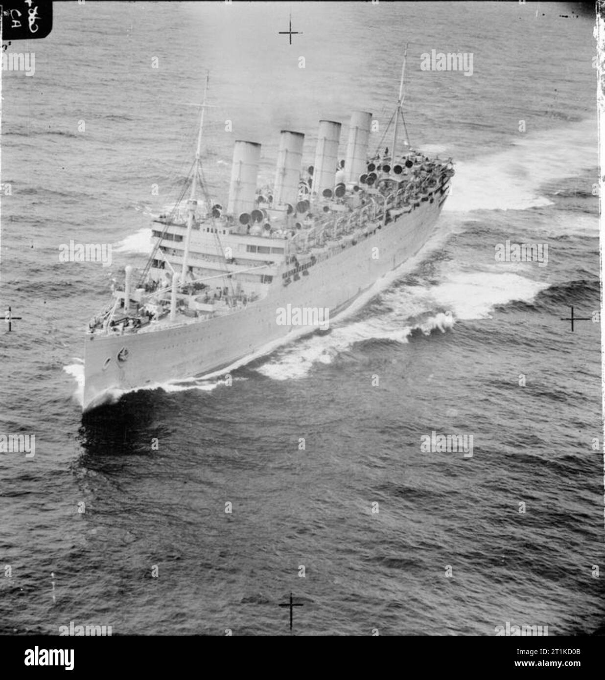 Ss Aquitania Underway Stock Photo - Alamy