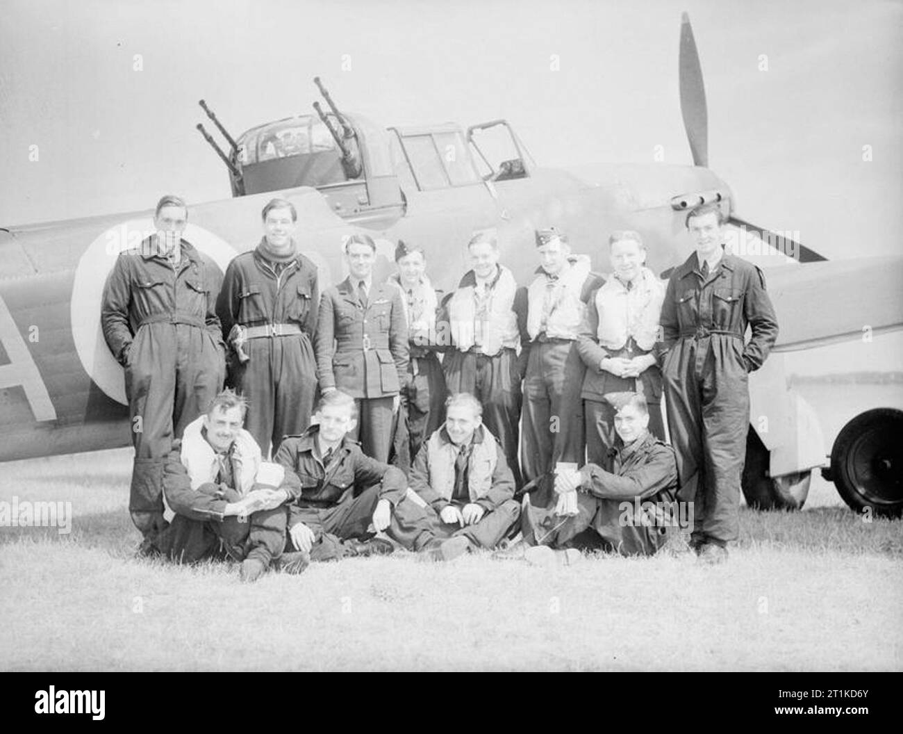 264 Squadron The pilots of 264 Squadron in front of a Boulton Paul ...