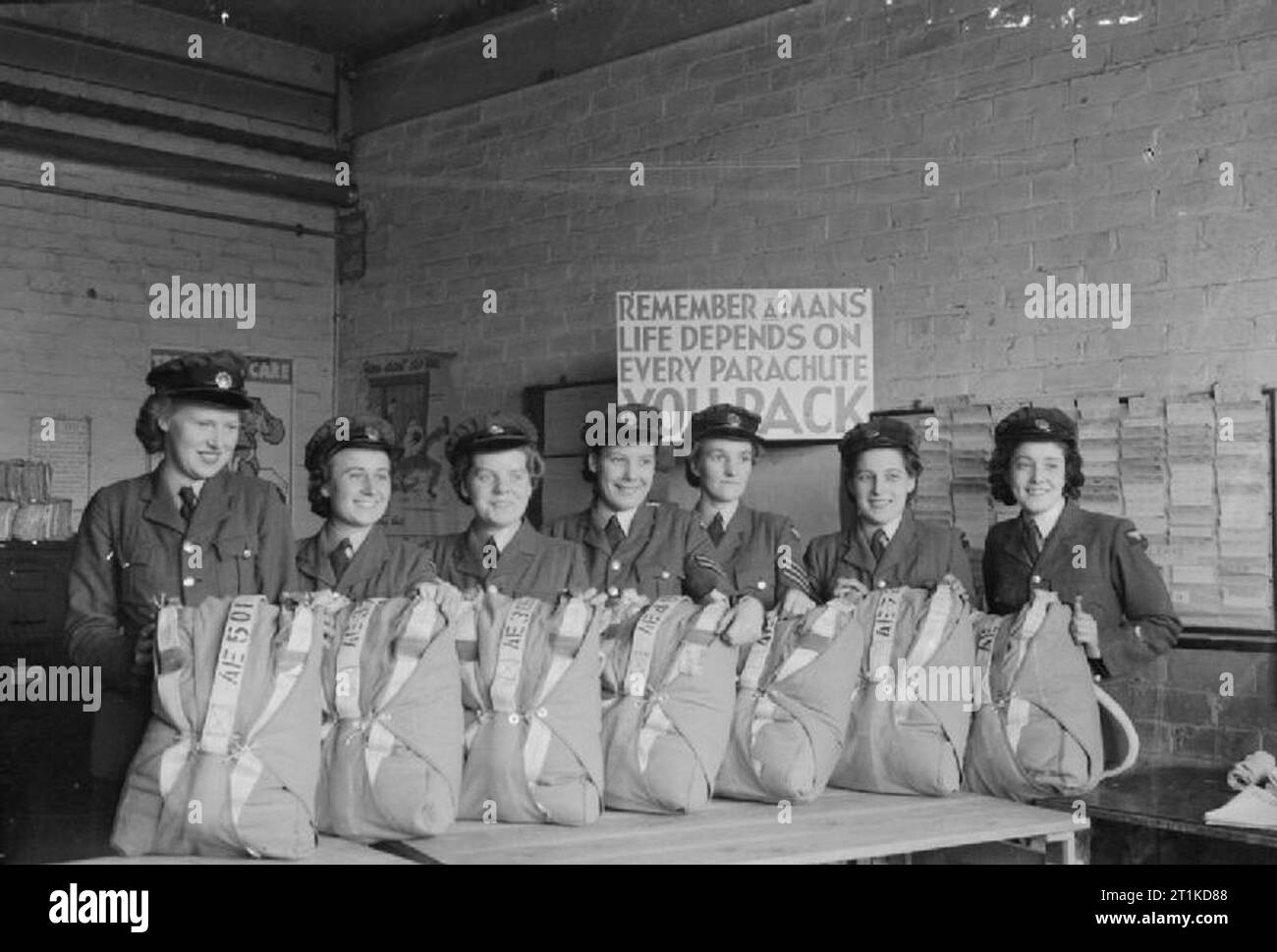 The Parachute Training School, Royal Air Force Ringway, Cheshire, 1944 ...