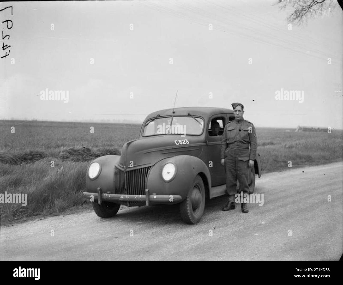 The British Army in France 1940 Ford V8 staff car, 9 May 1940 Stock ...