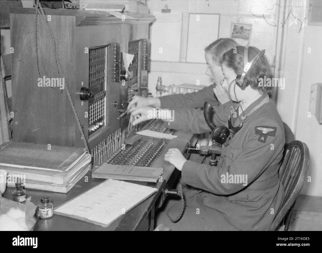 The Women's Auxiliary Air Force, 1939-1945. WAAF telephone-operators at ...