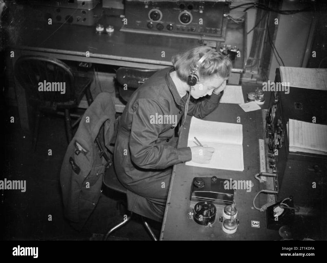 The Women's Auxiliary Air Force, 1939-1945. A WAAF wireless operator at ...