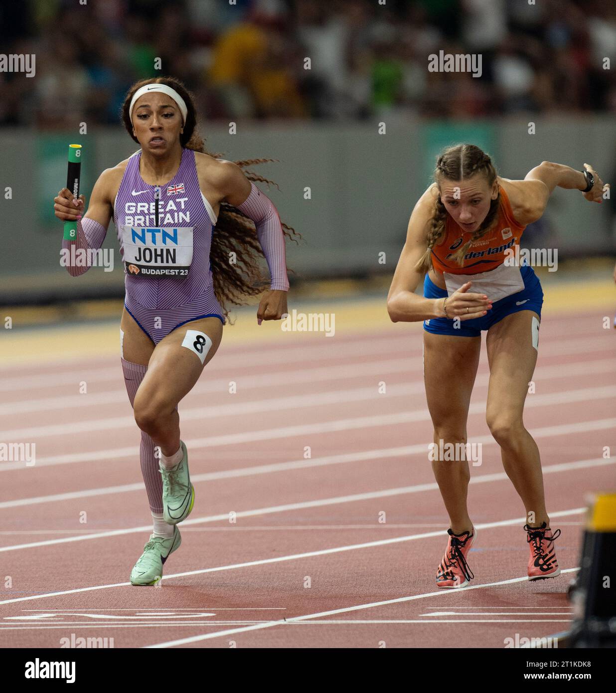 Yemi Mary John of Great Britain competing in the mixed 4x400m relay at ...
