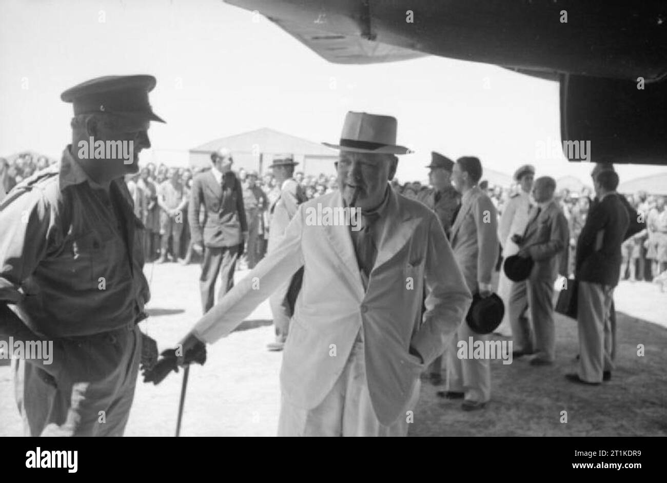Winston Churchill during the Second World War in North Africa The Prime ...