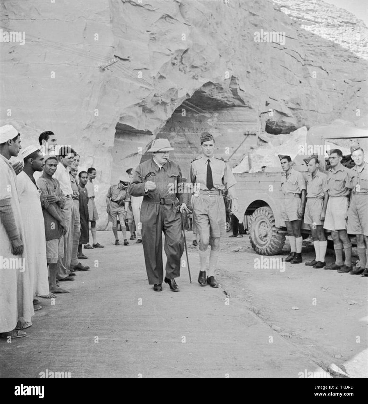 Winston Churchill during the Second World War in North Africa Winston ...
