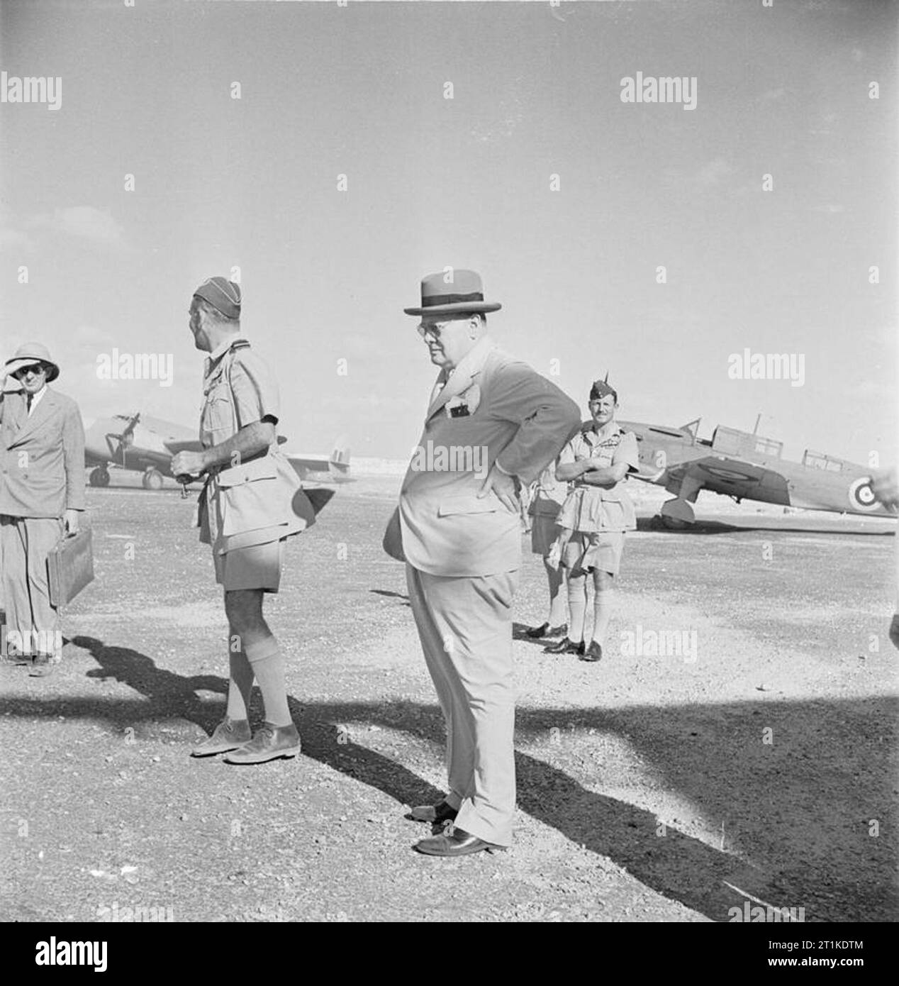 Winston Churchill during the Second World War in North Africa Winston ...