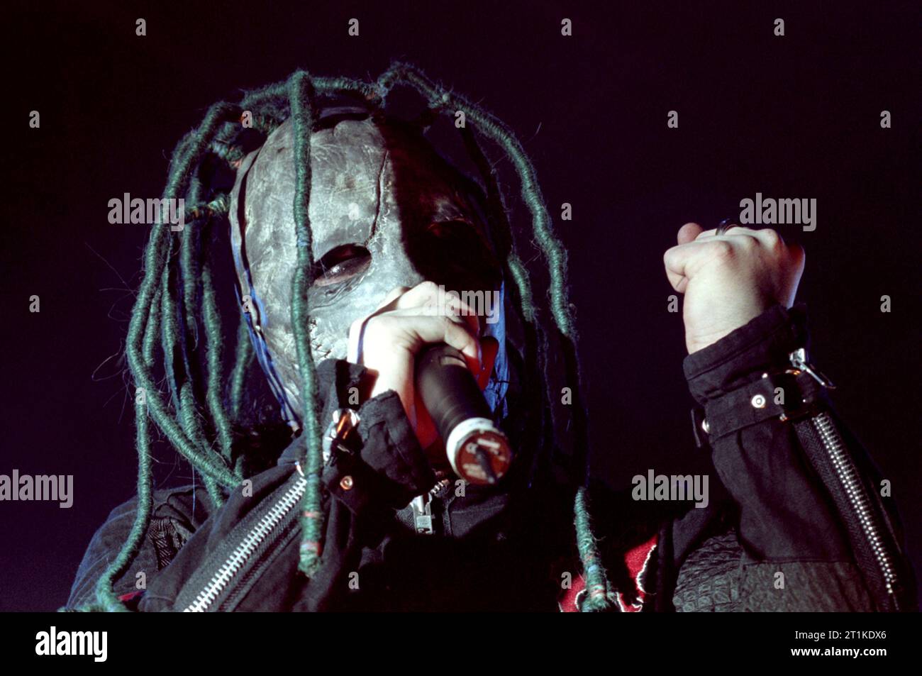 Milan Italy 2001-05-20: Corey Taylor singer of the Slipknot group ...