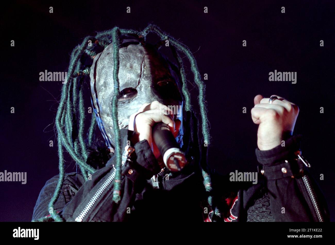 Milan Italy 2001-05-20: Corey Taylor singer of the Slipknot group ...