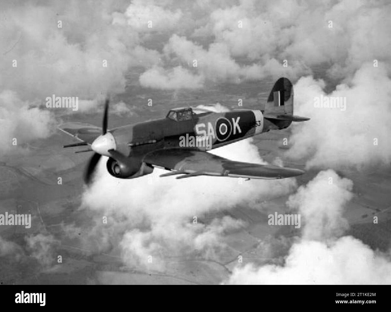 . A Hawker Typhoon Mark IB (serial JP853 'SA-K'), of No. 486 Squadron ...