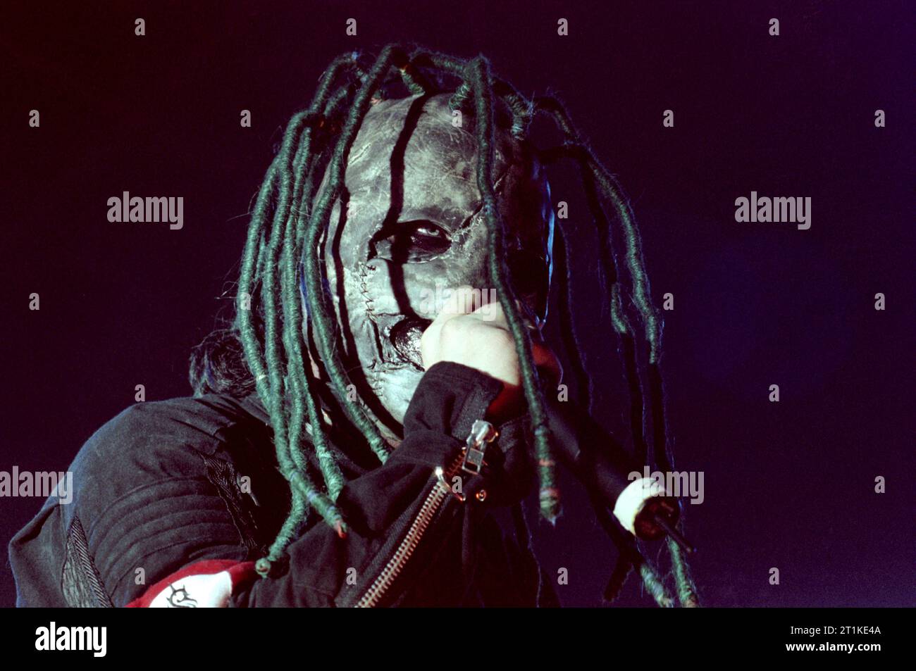Milan Italy 2001-05-20: Corey Taylor singer of the Slipknot group ...