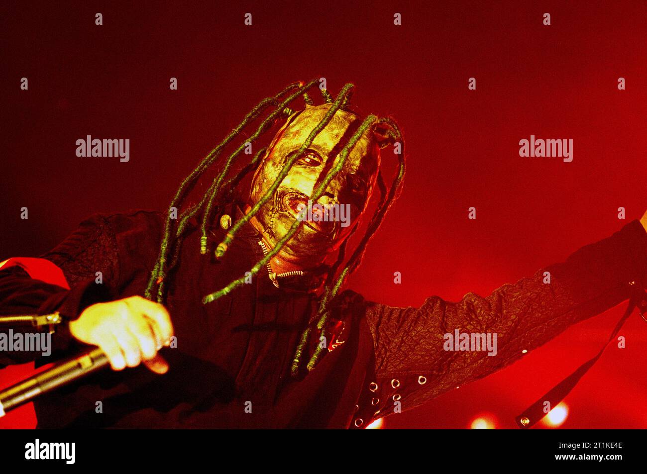 Milan Italy 2001-05-20: Corey Taylor singer of the Slipknot group ...