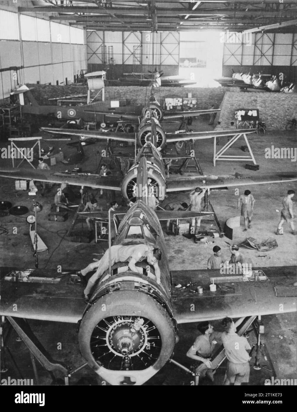 Brewster Buffalo Mark Is being re-assembled at Singapore following ...