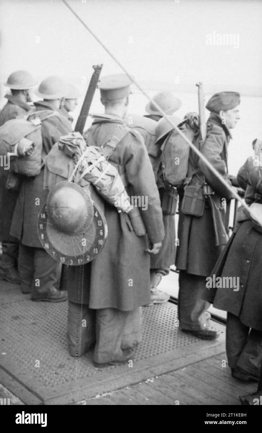 The British Army in France 1940 Soldiers on board the steamer 'Royal ...
