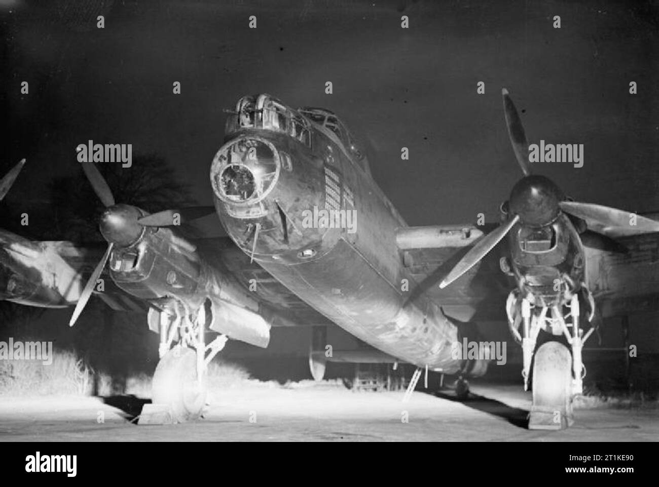 Royal Air Force 1939-1945- Bomber Command Lancaster I R5729/KM-A of No 44 Squadron at Dunholme ...
