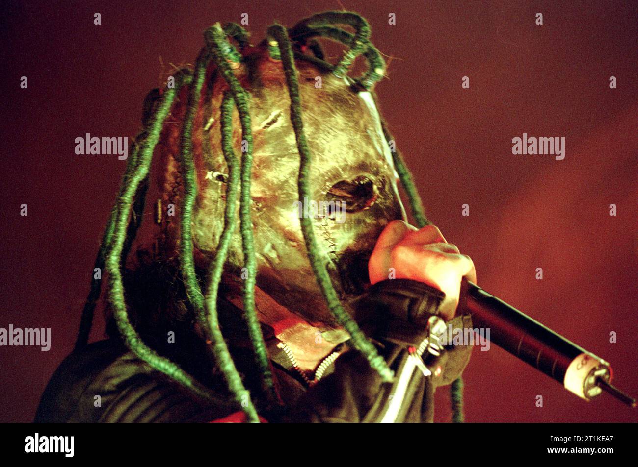 Milan Italy 2001-05-20: Corey Taylor singer of the Slipknot group ...
