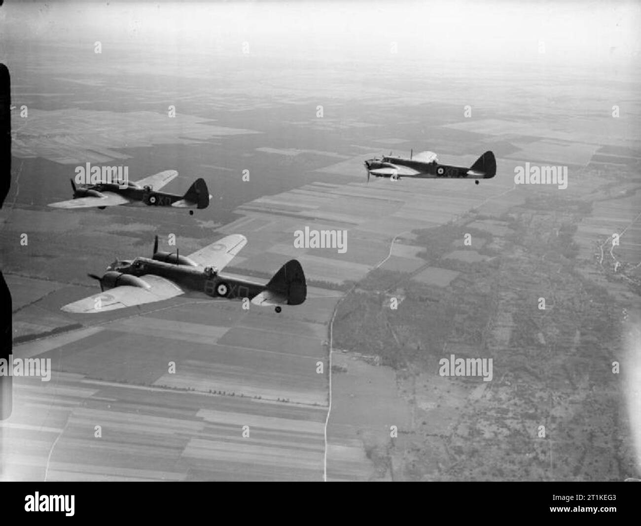 Royal Air Force- France, 1939-1940. Three Bristol Blenheim Mark IVs of ...
