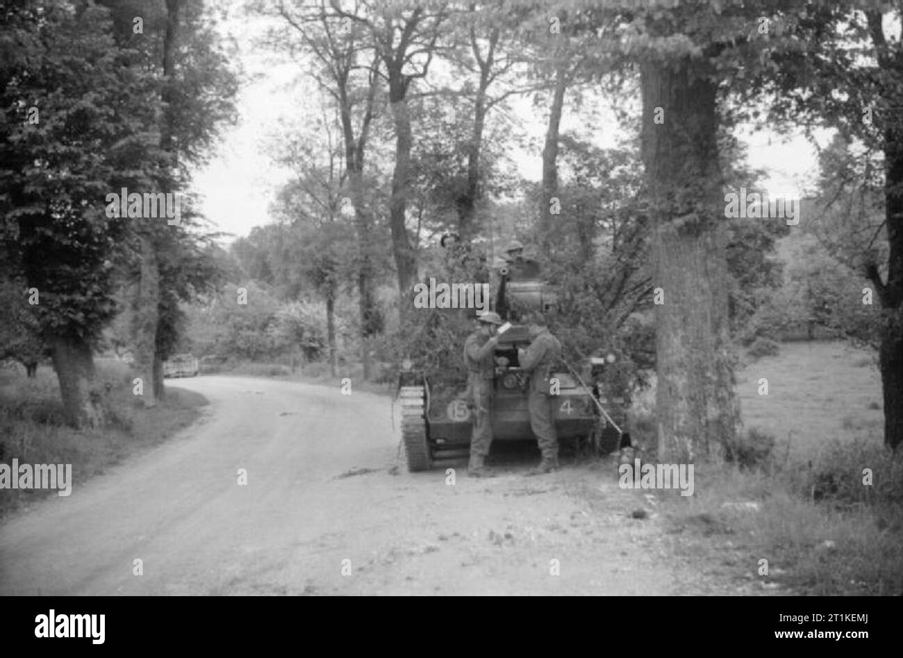 The British Army in France and Belgium 1940 A camouflaged A13 Cruiser ...