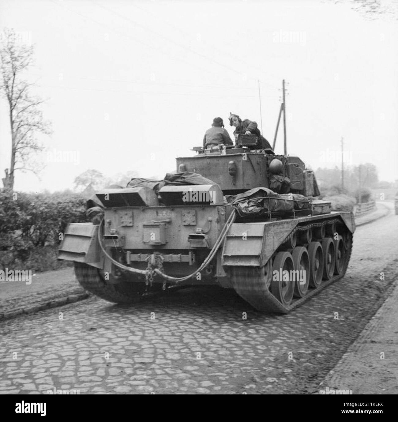 A Comet tank of 3rd Royal Tank Regiment, 11th Armoured Division, during ...