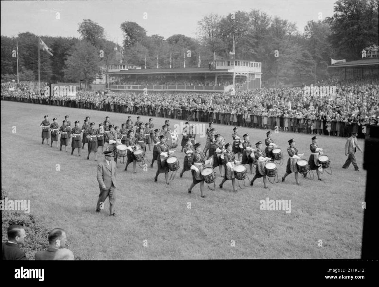 Denmark After Liberation 1945 The marchpast of the band of the Women's ...