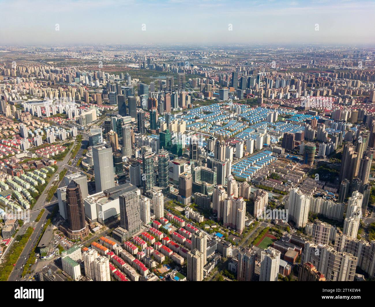 SHANGHAI, CHINA - APRIL 13, 2017: The cityscape of Shanghai city, China ...