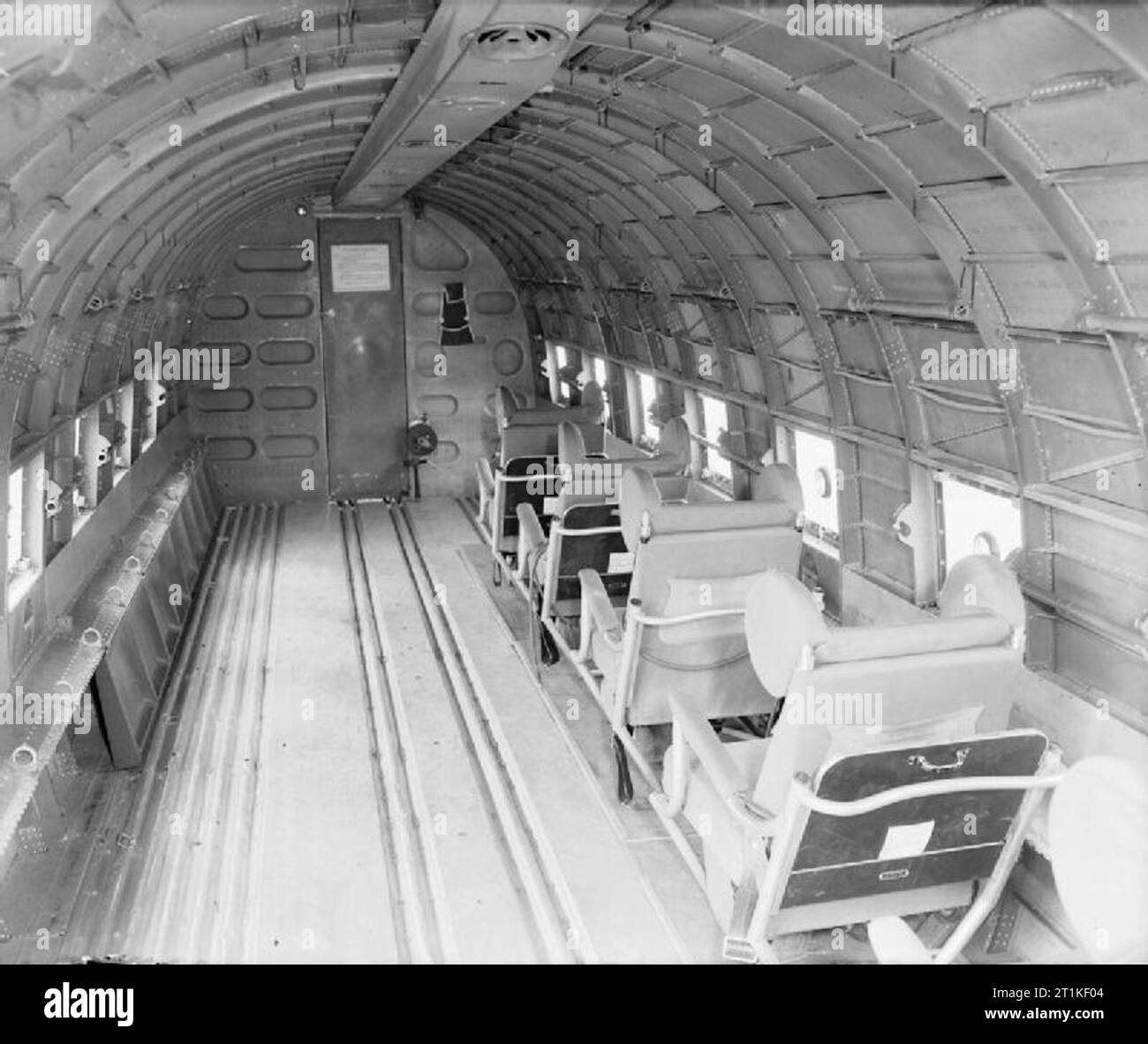 Royal Air Force Transport Command, 1943-1945. Interior of a Douglas ...