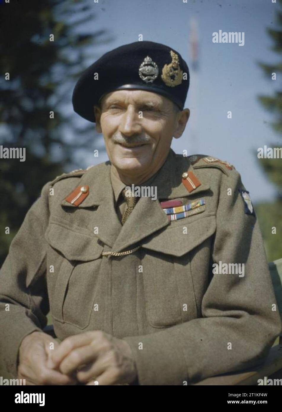 General Sir Bernard Montgomery in England, 1943 Half-length portrait of ...