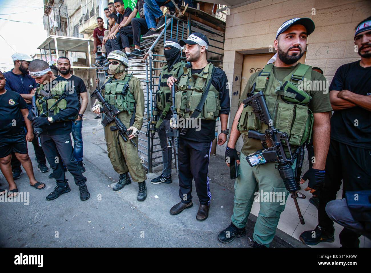 Tulkarm, Palestine. 14th Oct, 2023. Palestinian armed resistance ...