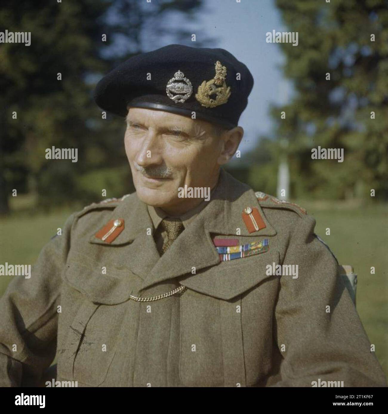 General Sir Bernard Montgomery in England, 1943 Half-length portrait of ...