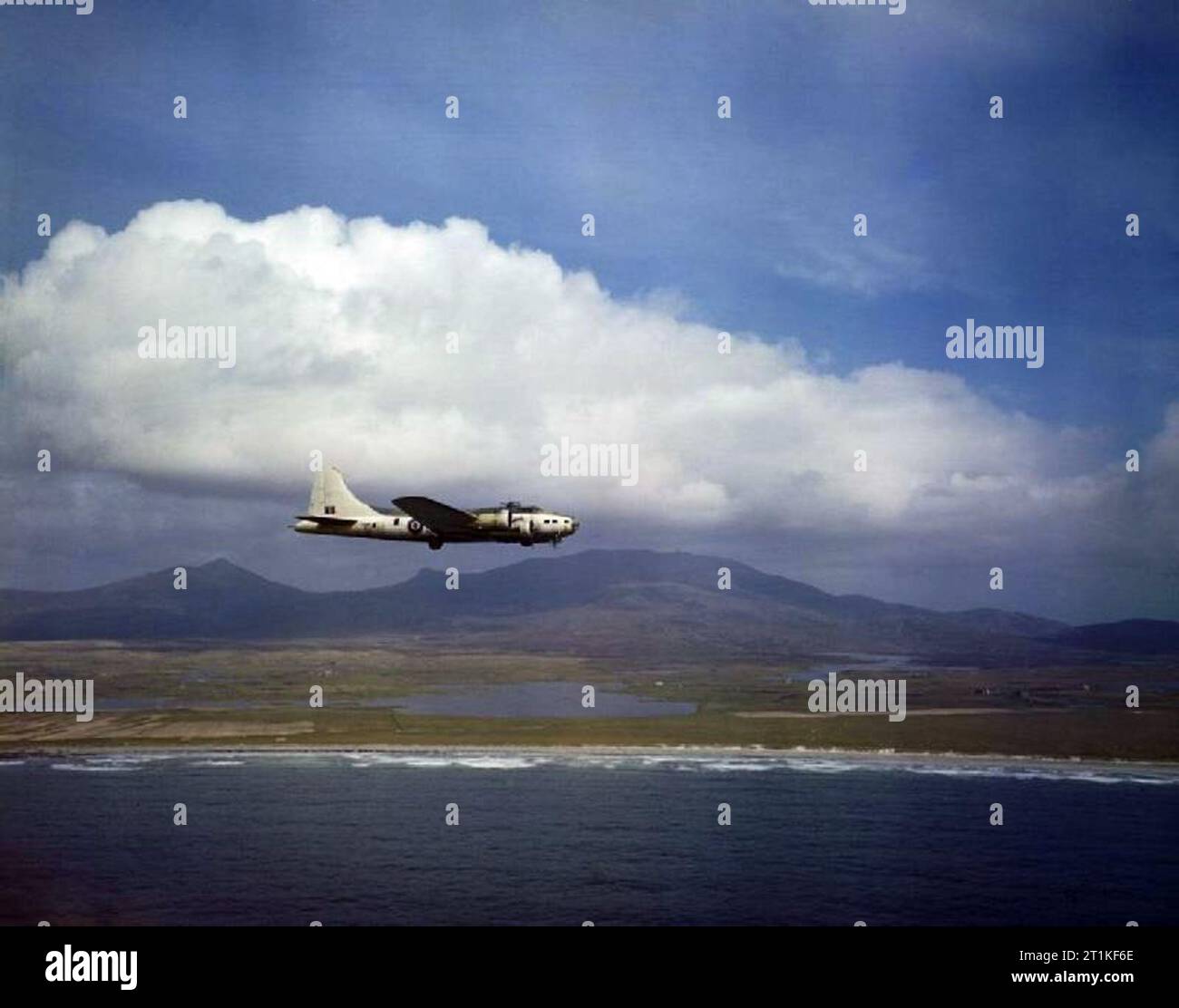 A Royal Air Force Coastal Command Boeing Fortress Mark IIA (s/n FK186 ...