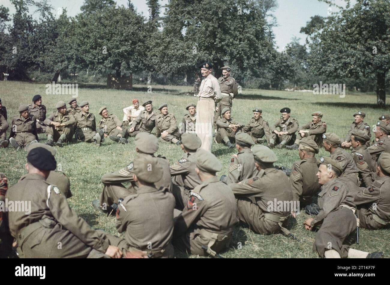 General Montgomery Decorates Men of the 50th Division in Normandy, 17 ...