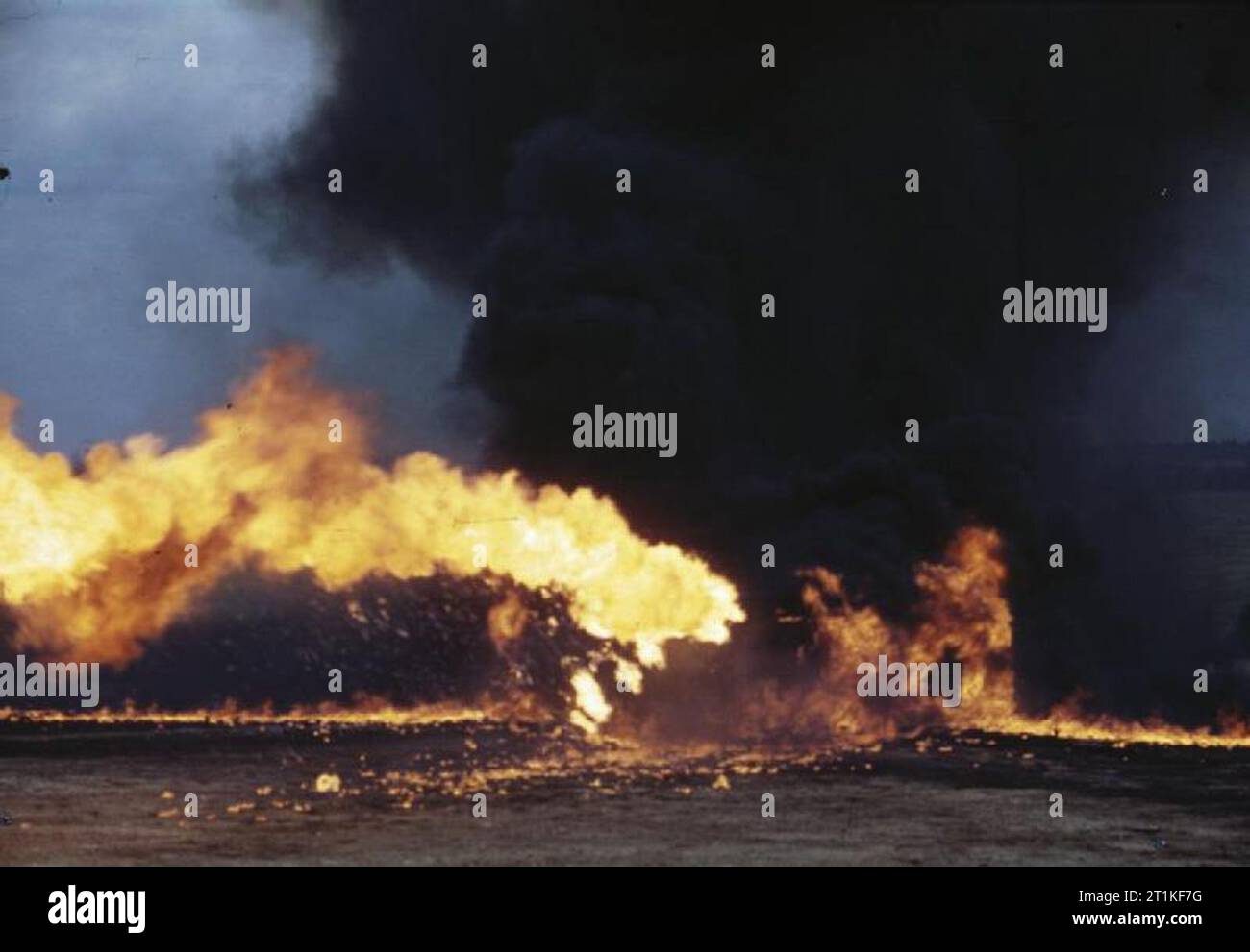 Flamethrowers in Action, August 1944 The jet flame produced by a ...