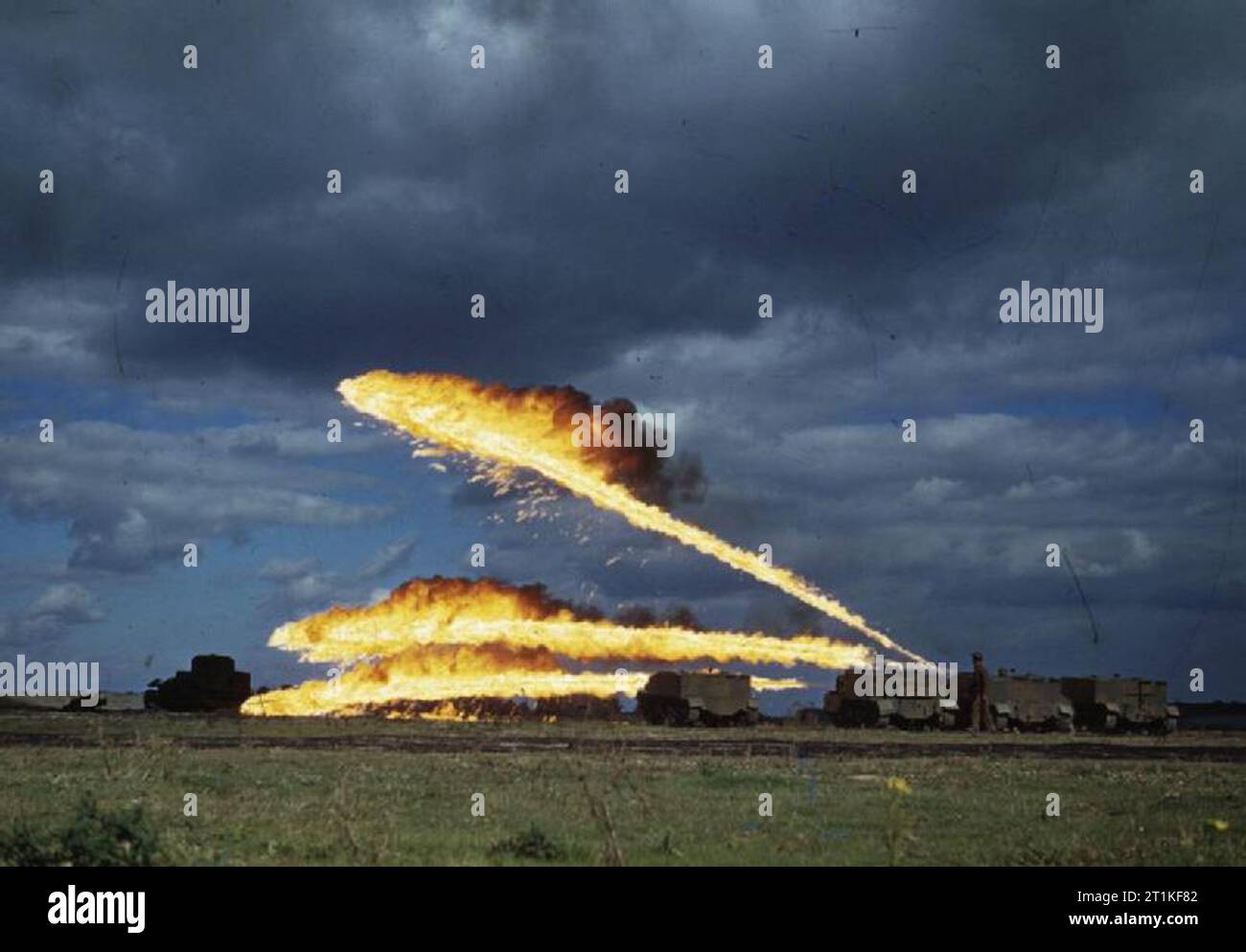 Flamethrowers in Action, August 1944 Wasp flamethrowers fitted to ...