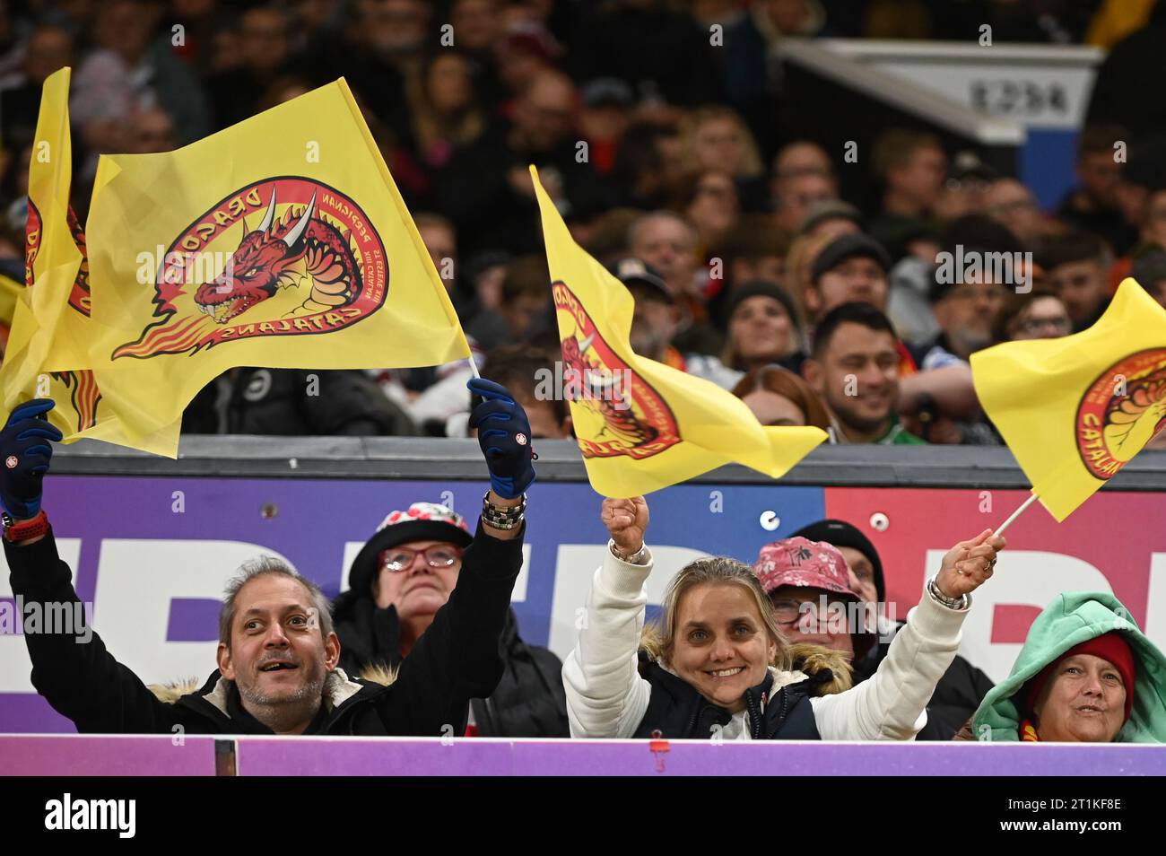 Catalan fans during the Betfred Super League Grand Final match Wigan ...