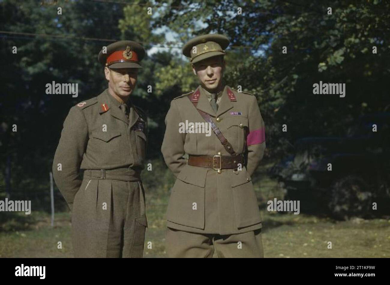 Hm King George Vi With the British Liberation Army in Belgium, October ...