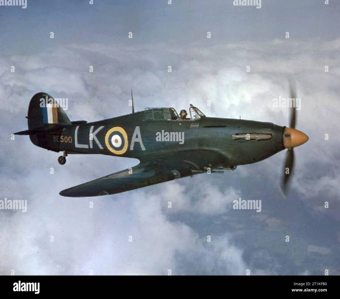 A Royal Air Force Hawker Hurricane Mark IIC (s/n BE500, 'LK-A', 'United Provinces Cawnpore ...