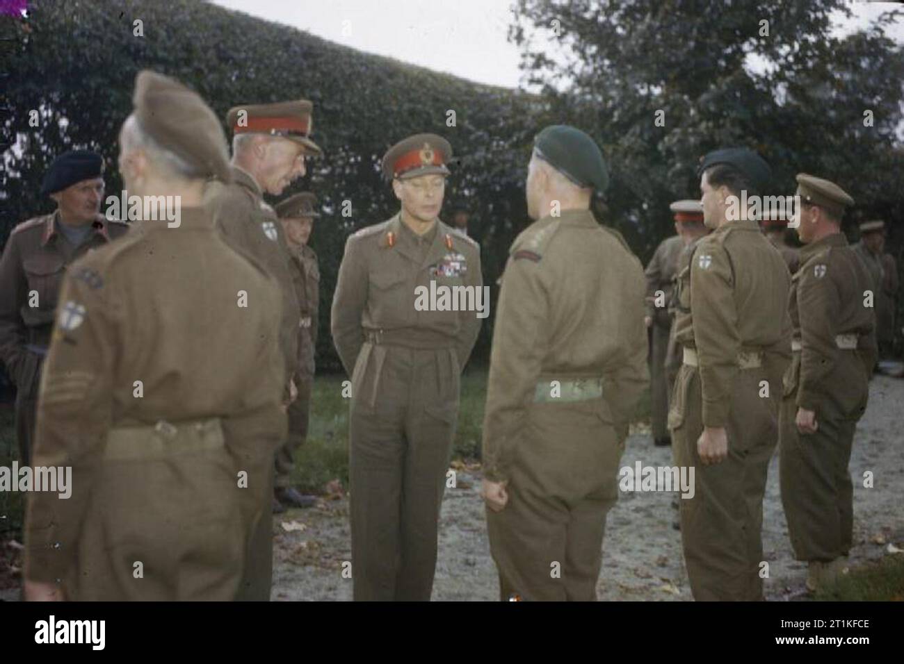 Hm King George Vi With the British Liberation Army in Holland, 13 ...