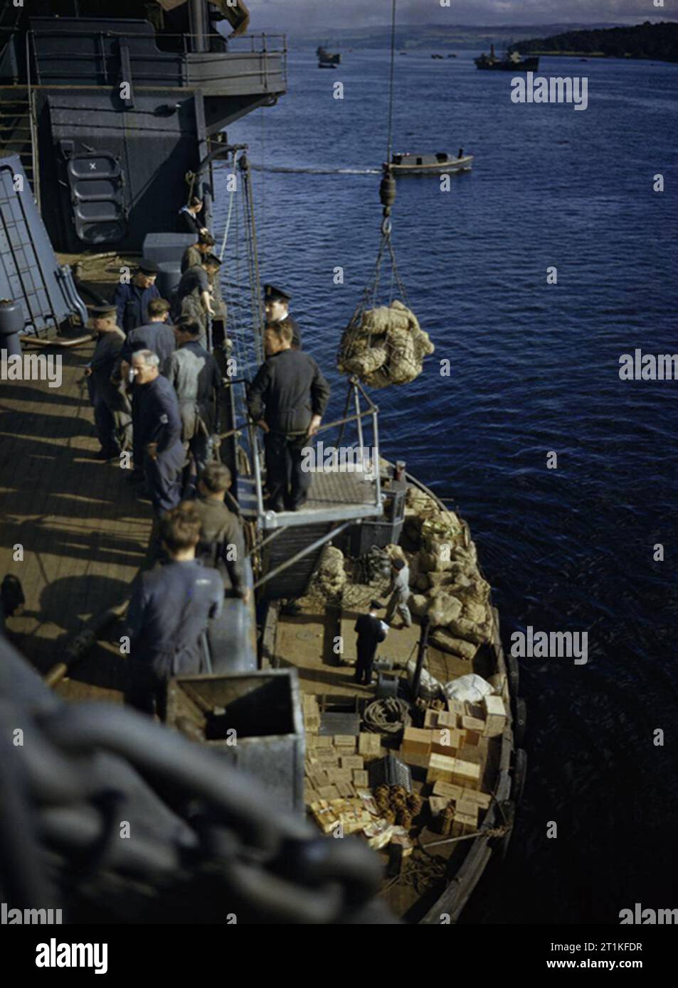 On Board the Submarine Depot Ship HMS Forth, Holy Loch, Scotland, 1942 ...