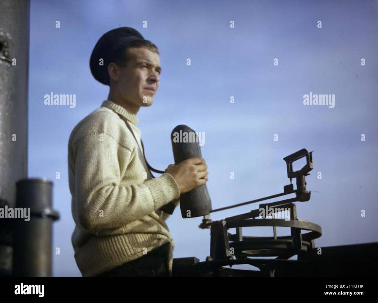 On Board Hm Submarine Tribune, 1942 An Asdic rating, Leading Seaman ...