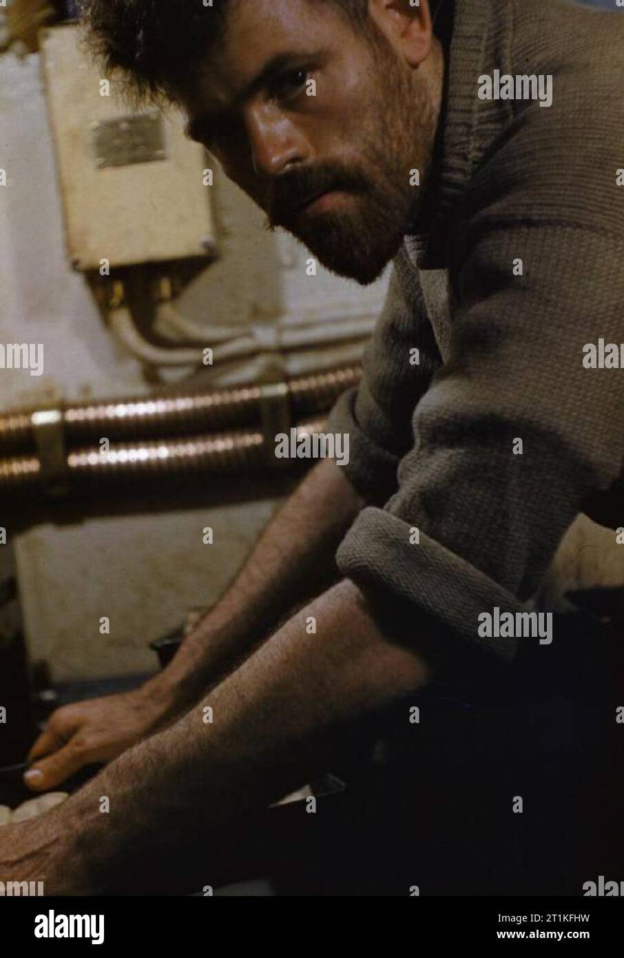 On Board Hm Submarine Tribune, 1942 A Petty Officer Cook on board HMS ...