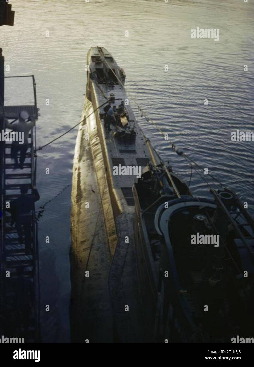 On Board Hm Submarine Tribune, 1942 HMS TRIBUNE lying alongside the ...