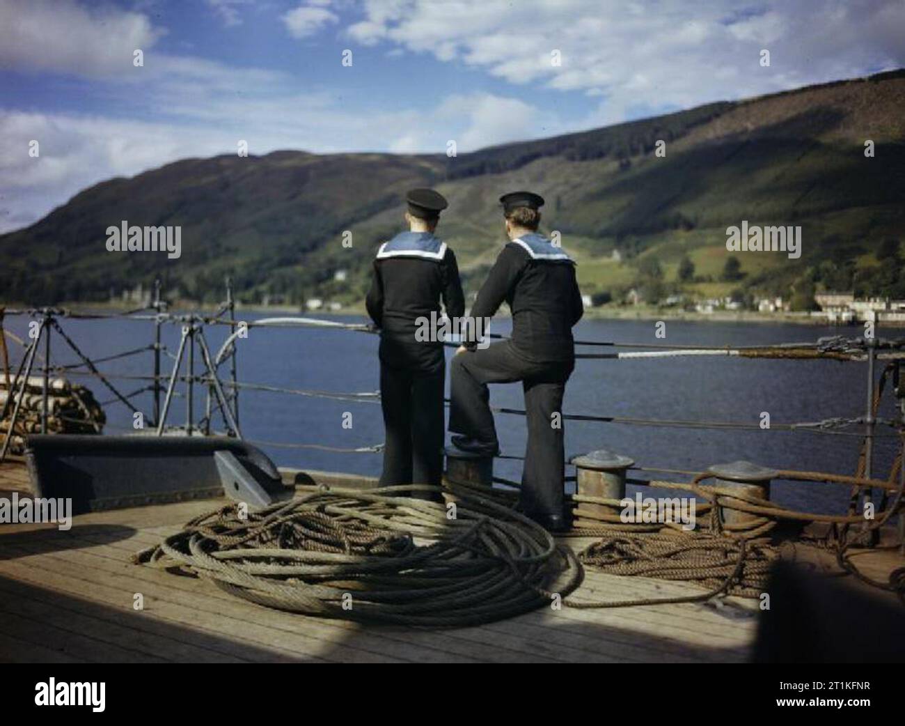 On Board the Submarine Depot Ship HMS Forth, Holy Loch, Scotland, 1942 ...