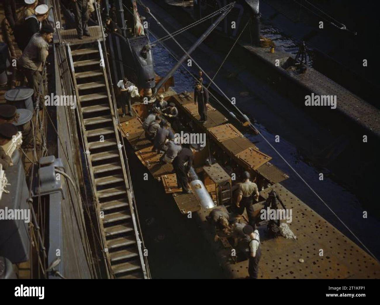 On Board the Submarine Depot Ship HMS Forth, Holy Loch, Scotland, 1942 ...