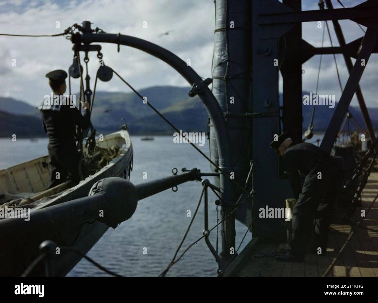 On Board the Submarine Depot Ship HMS Forth, Holy Loch, Scotland, 1942 ...