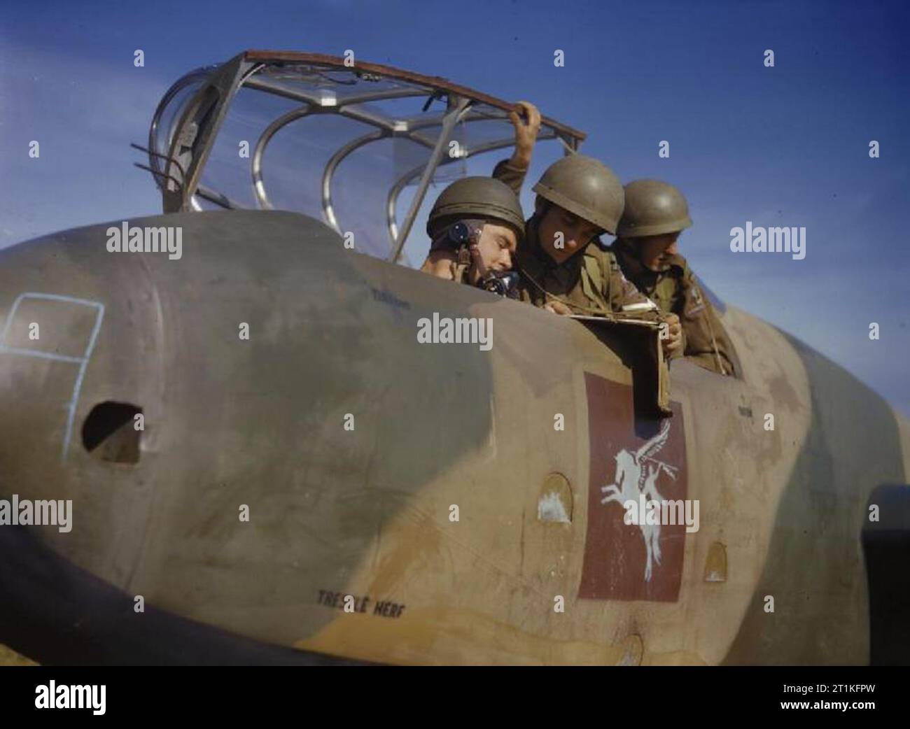 Paratroop Training in Netheravon, Britain, October 1942 The pilot of a ...